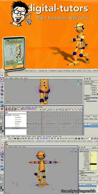 3D Video Tutorials: Digital-tutors : Introduction to Maya Animation ...